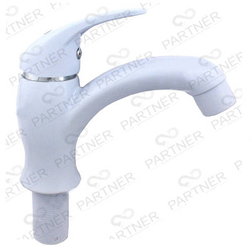 Змішувач пластик 35 умивальник на гайці білий,2702 ВF Valve J. G., ціна 535.70 грн — Prom.ua (ID ...