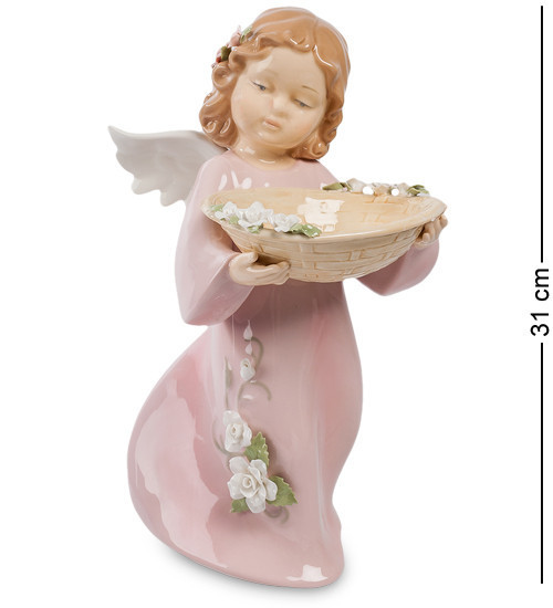 Статуэтка Pavone Ангелочек 31 См 1103177 Фарфор Фарфоровая Фигурка Павоне Ангел Ангелок Девочка