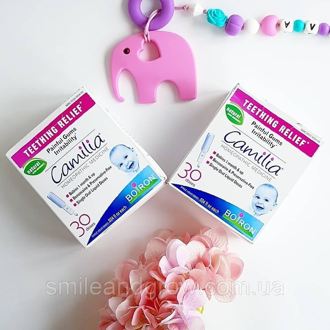 Камилия, Camilia, Boiron, облегчение боли при прорезывании зубов. 30 ...