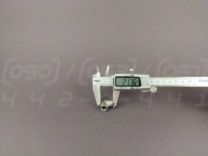 Косинець з внутрішніми різьбами Ду 6 (1/8") з нержавіючої сталі, 90 ...