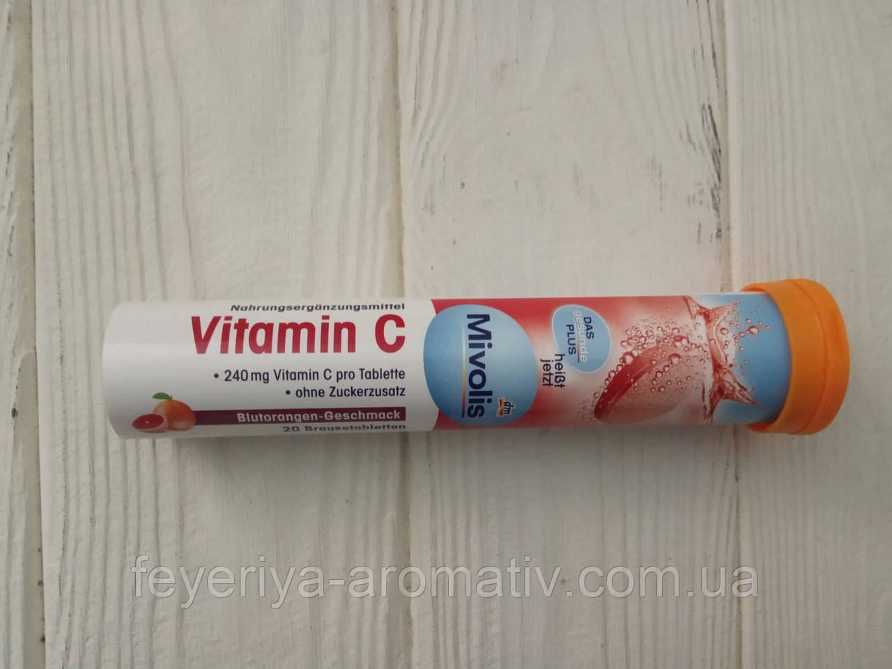 Витамины со вкусом грейпфрута Vitamin C DM Plus Mivolis 20 шт (Германия ...