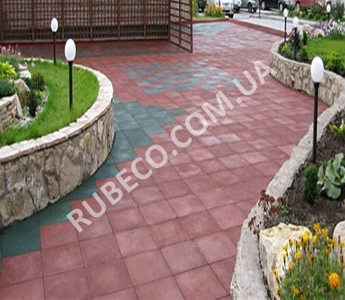 Резиновая плитка для сада. Плитка для садовых дорожек (ID#1129481664 ...