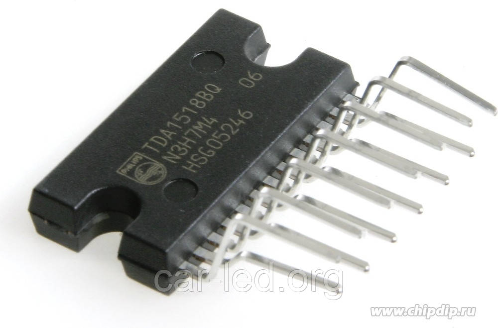 TDA 1518 BQ (NXP Semiconductors) TDA1518BQ, Двухканальний стереопідсилювач, клас В, 2 х 12Вт ...