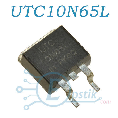 Купить UTC10N65L, MOSFET транзистор N chanel, 650В, 10А, TO263, цена 28 ...