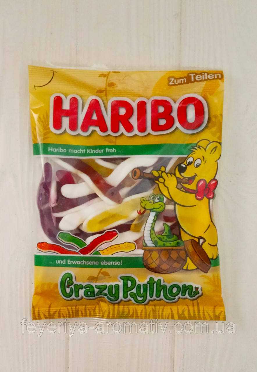 Желейні цукерки Haribo Crazy Pythons 175гр. (Німеччина): продаж, ціна у Луцьку. Цукерки від ...