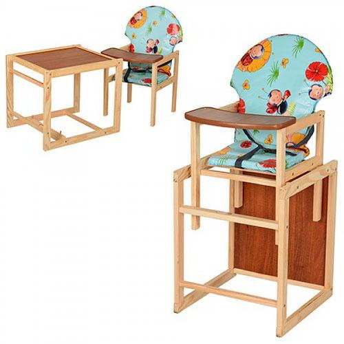 Купить Детский деревянный стульчик для кормления M V-002-2, цена 340 ...