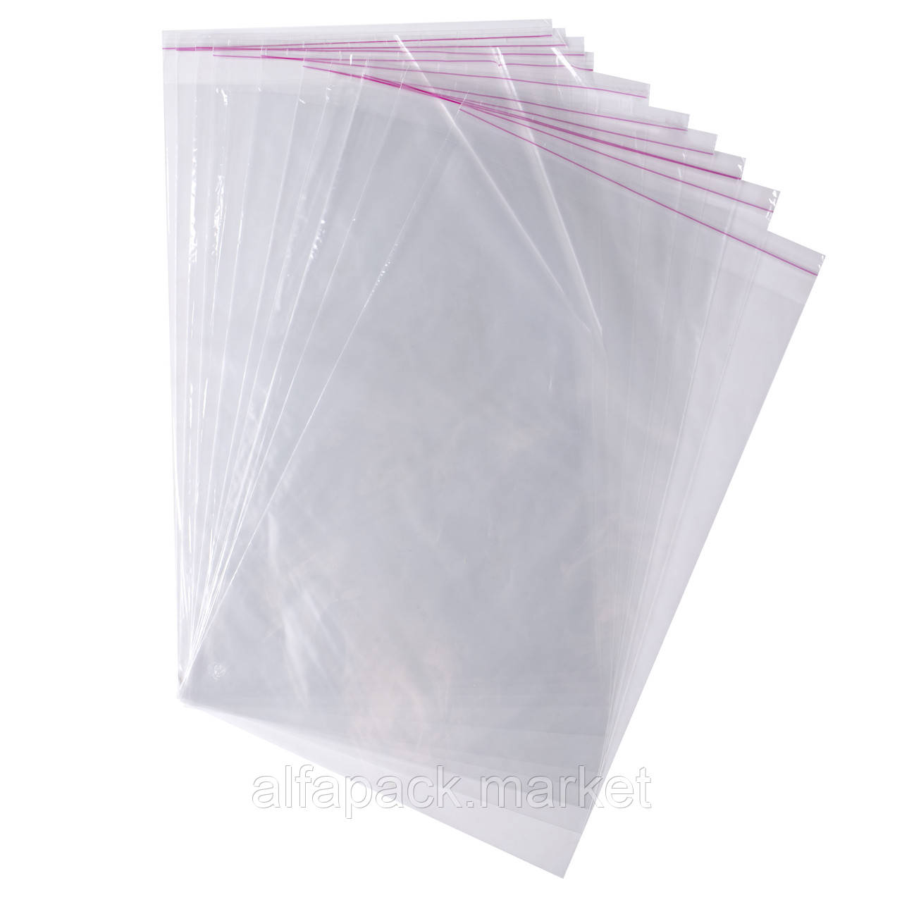 Поліпропіленовий Пакет з липкою стрічкою і отвором 350*450 (500 шт. в ...