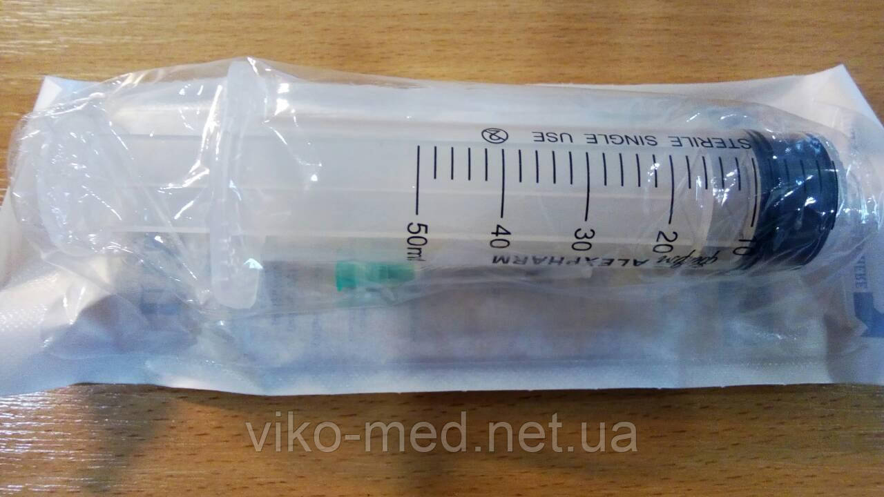 Шприц 3-х компонентный перфузионный ALEXPHARM, 50 мл., Luer Lock, с ...