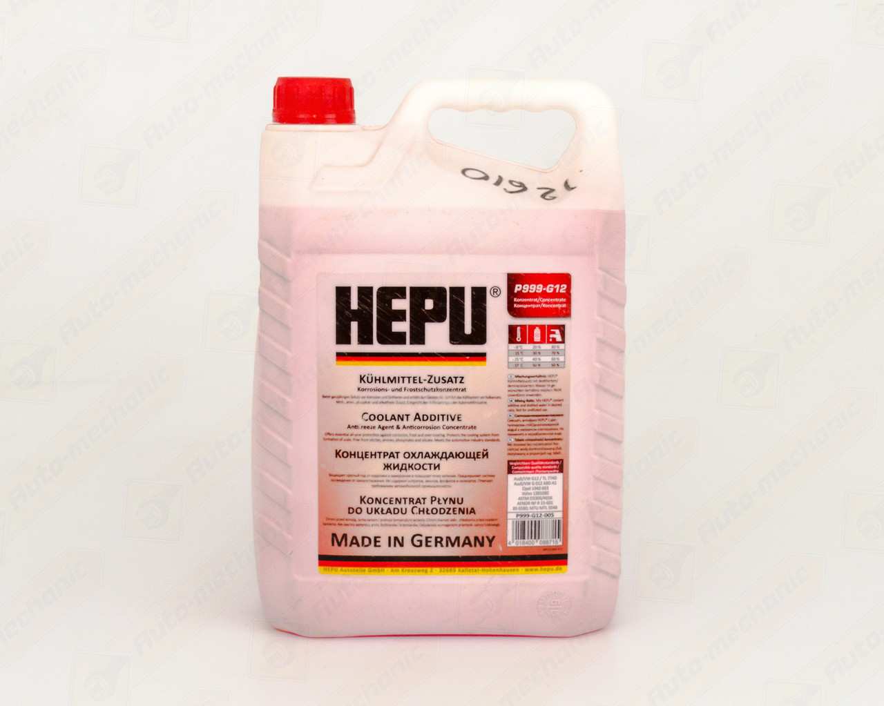 Антифриз (концентрат) (5 Liter) — Hepu - P999G12/5L: 1107249796, 1 227 ₴/канистра. «Auto ...