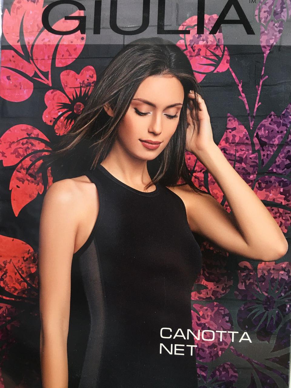 Бесшовная Спортивная женская майка CANOTTA NET футболка для спорта и ...