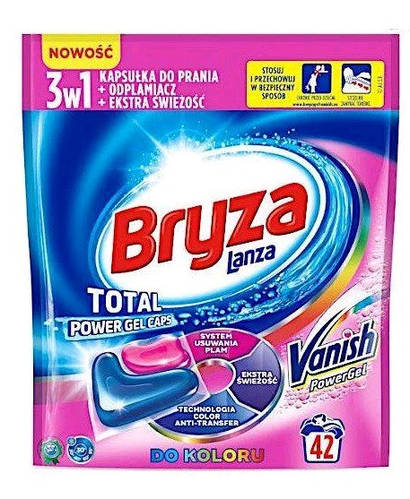 Bryza капсулы для стирки цветных вещей 42 шт Vanish PowerGel, цена 232. ...