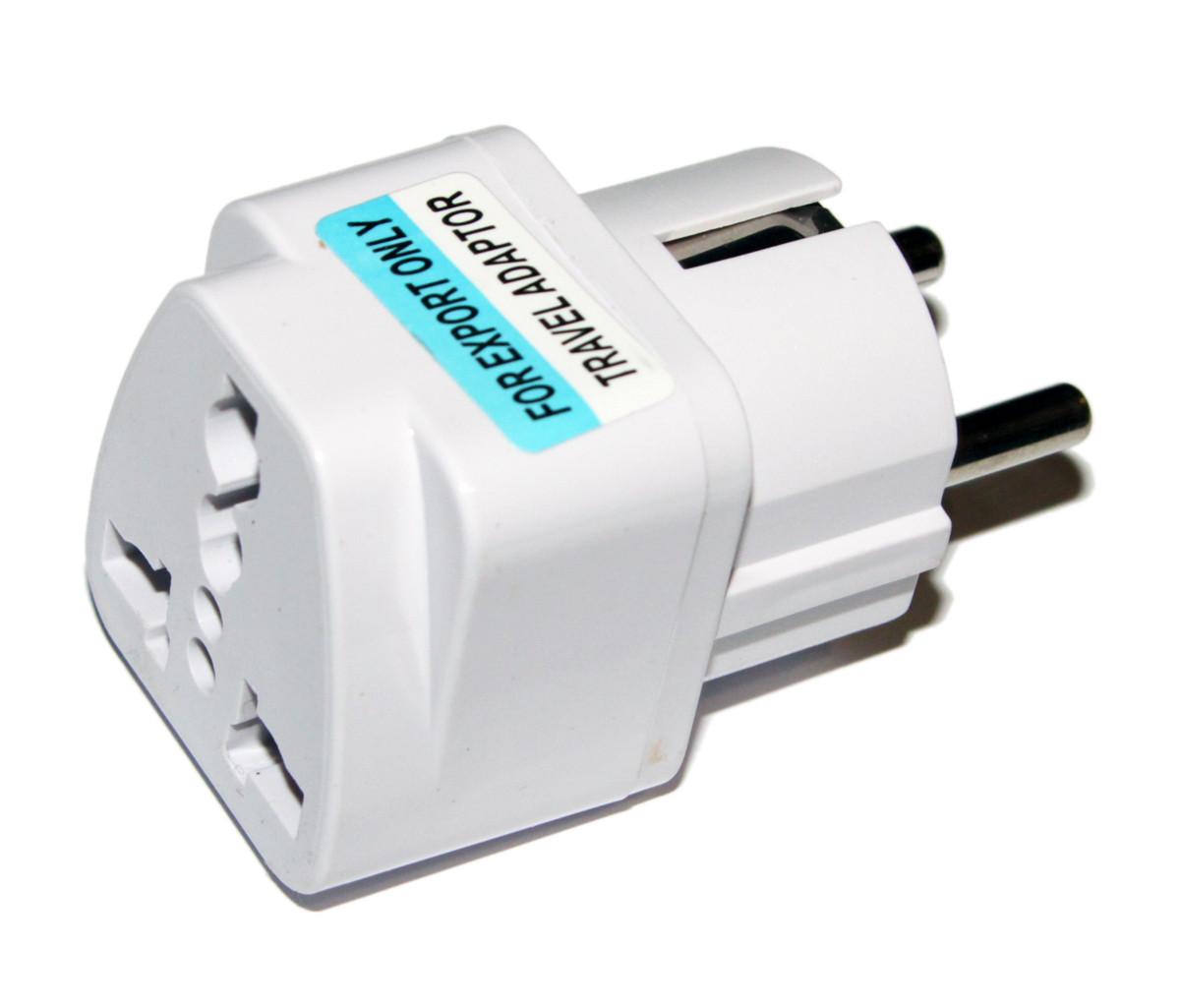 Переходник на евророзетки всех стран, ATcom White, UK / US (17441) (ID ...