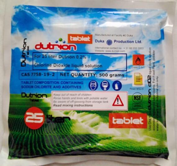 Таблетки диоксида хлора Dutrion Tablet® 500 г: купить, продажа, цена в ...