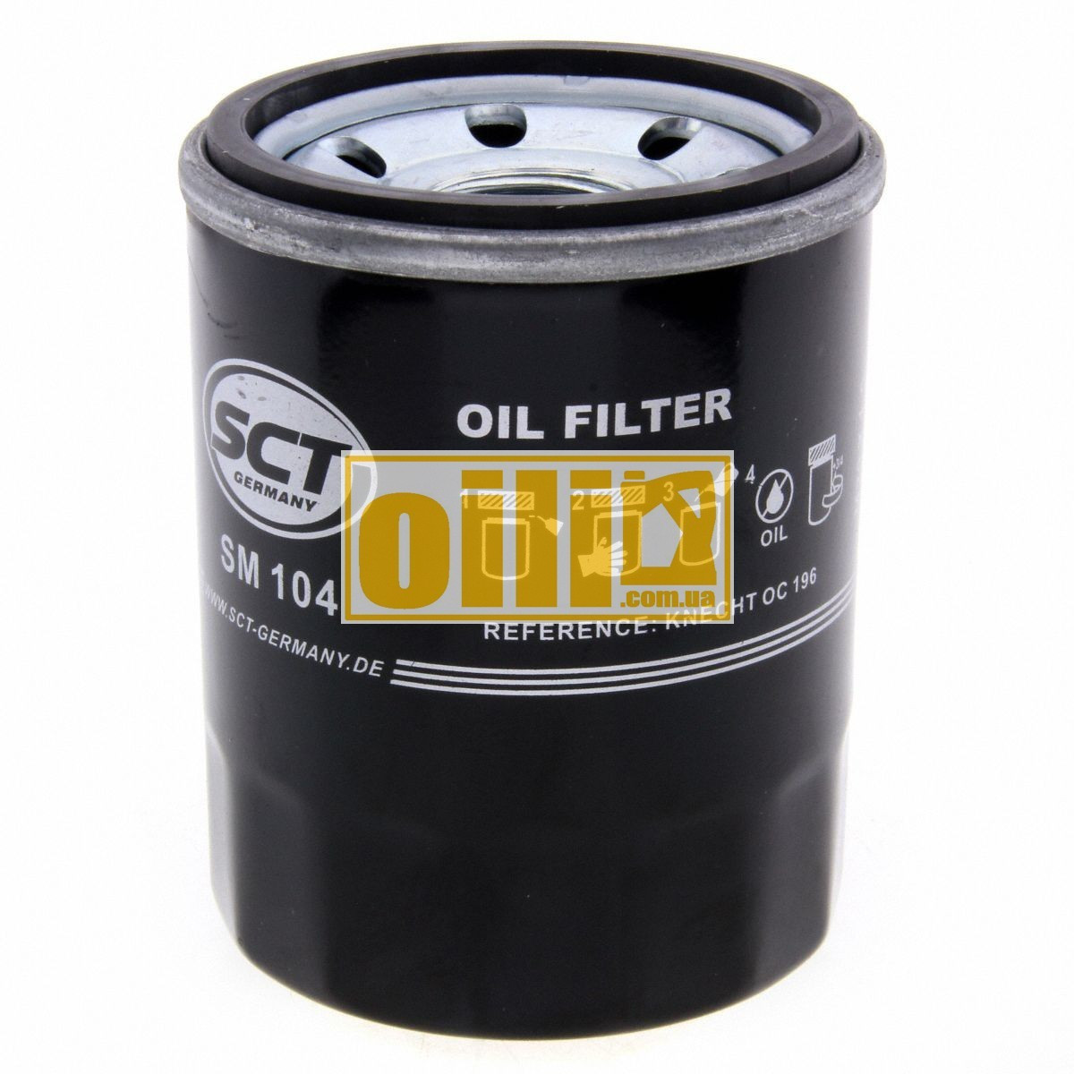 Фильтр масляный SCT SM104 (Citroen, Fiat, Ford, Honda, Hyundai, KIA ...
