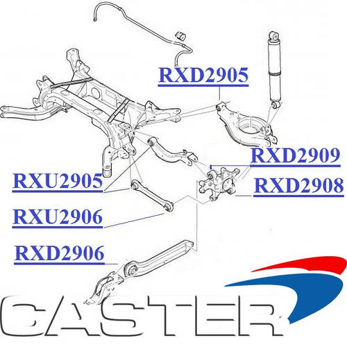 Купить Полиуретановый сайлентблок заднего продольного рычага Opel ...