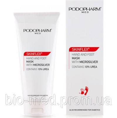 Podopharm Skinflex микросеребряная маска для рук и ног с 10% мочевины, 75мл (ID#1138775115 ...