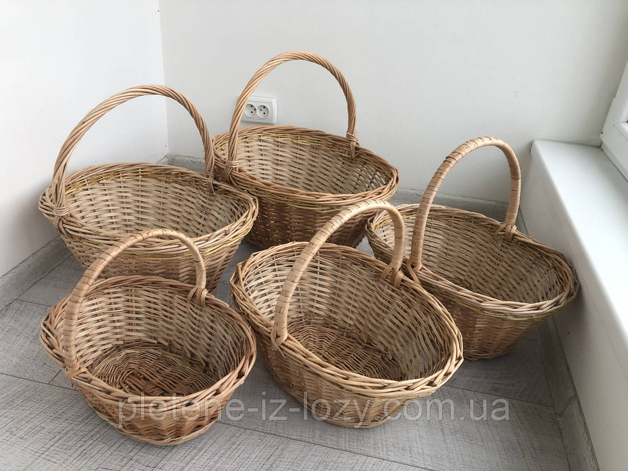 Купити Плетені корзини Господарськінабір 5 шт ціна 850 ₴ Prom Ua