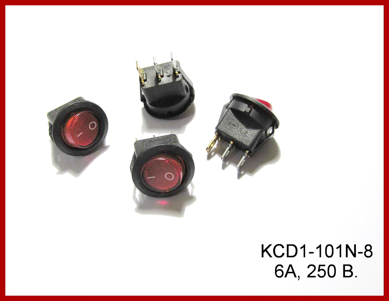 Переключатель консольный KCD1-101N-8, 250V, 6A., цена 12 грн — Prom.ua ...