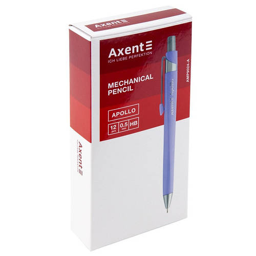 Купить Олівець механічний Axent Apollo, 0.5 мм 12шт/уп, цена 49 ₴ — Prom.ua (ID#1131641641)