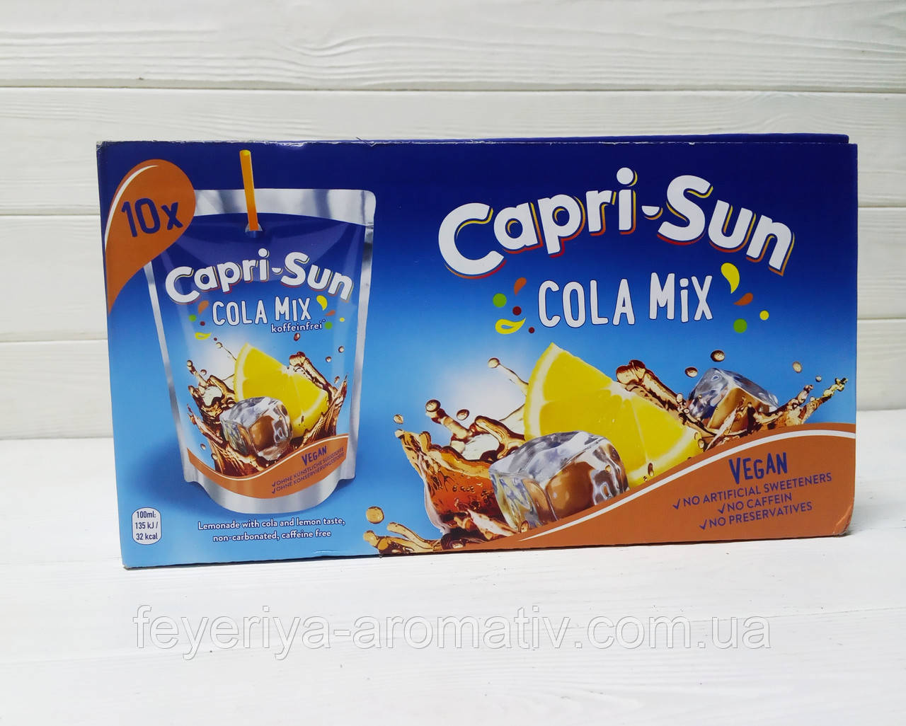 Сок с трубочкой Capri-Sun Cola-Mix (коробка 10шт*200ml) (Германия ...
