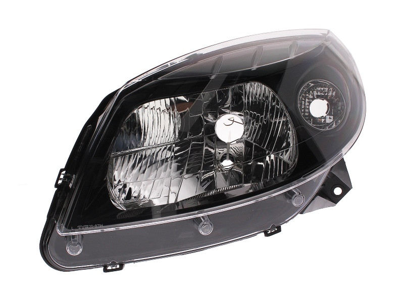 Фара передняя RENAULT SANDERO 08-13 левая, черная EuroEx EX-26423 ...