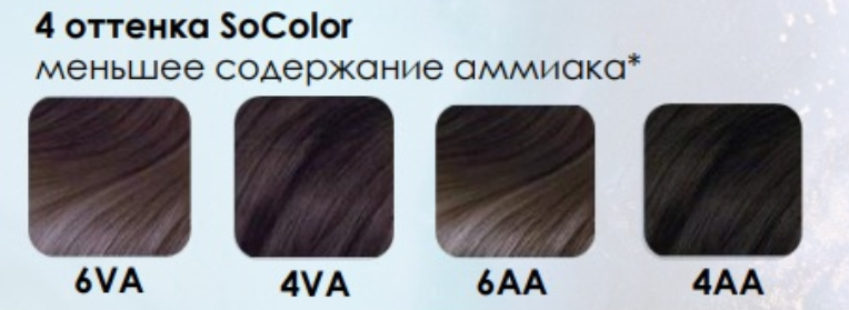 Стойкая крем-краска Matrix SoColor Pre-Bonded Power Cools 6AA Темный ...