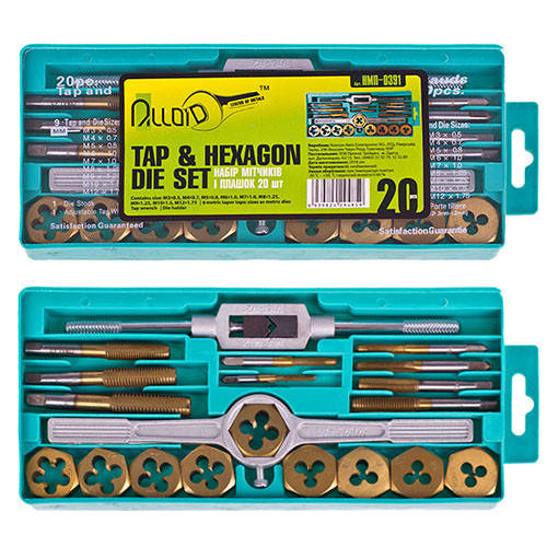 Alloid. Набір мітчиків і плашок, 20 передм. (НМП-0391), ціна: 800 ...