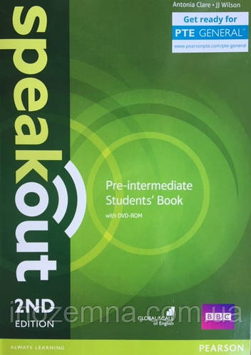 SpeakOut 2nd Edition Pre-Intermediate Student's Book with DVD-ROM (ID#1125708457), ціна: 775 ...