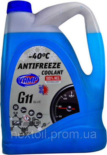 Антифриз VAMP -40 G11 синий 5л (ID#1144022770), цена: 349 ₴, купить на ...