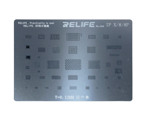 Купити Трафарет BGA Relife A11 для iPhone 8 / 8 Plus / X (0.12 mm) RL-044, ціна 109 грн - Prom ...