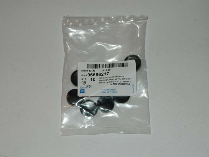 Заглушка блока цилиндров (малая) MATIZ II /SPARK // AVEO 1,2 SOHC GM ...