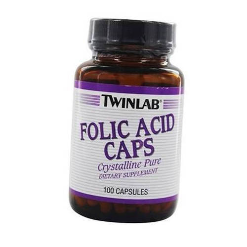 Купить Folic Acid Caps TwinLab, 100 капсул (срок годности 07.2021 ...
