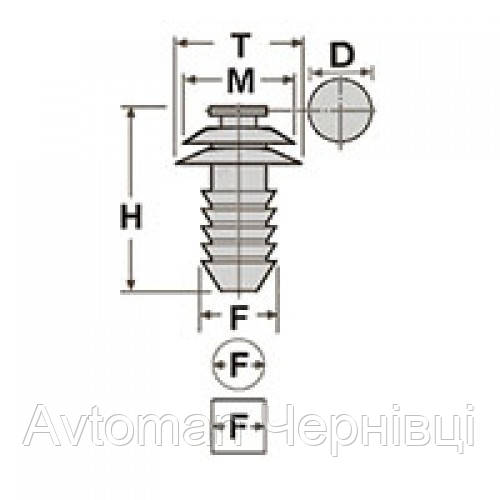 Купить Клипса молдинга Peugeot Boxer III '06- Peugeot Expert I/II ...