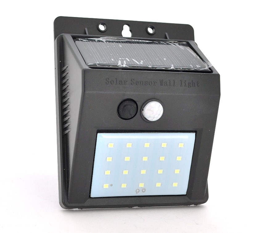 Уличный Фонарь с Датчиком Движения C Солнечной Панелью 20LED — Купить ...