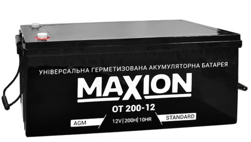 Аккумулятор MAXION 12-200 12В-200Ач AGM мультигель, цена 16998 грн ...