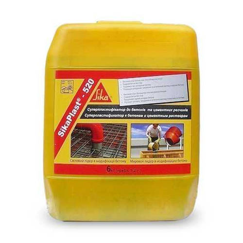 Пластифікатор Sika Plast-520, 6кг, ціна 436 грн — Prom.ua (ID#1149730327)