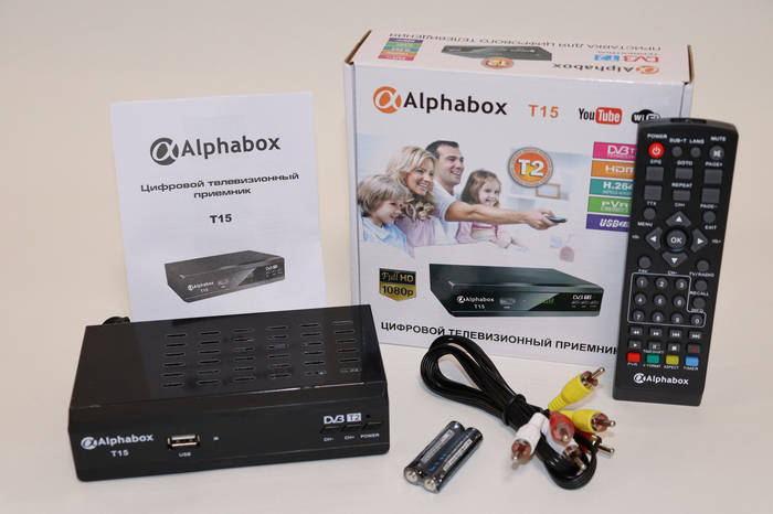 Купить Alphabox T15 цифровой эфирный DVB-T2 ресивер, цена 550 ₴ — Prom ...