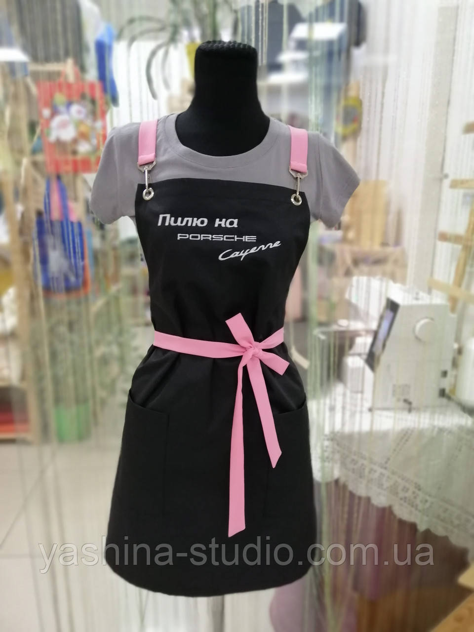 Фартух майстра манікюру ніжно рожеві бретелі продаж ціна у Дніпрі Одяг для сфери