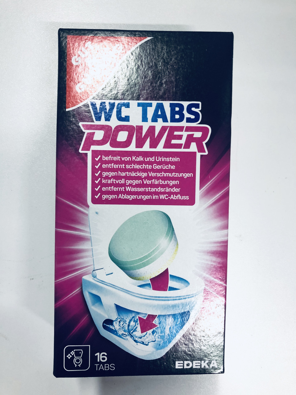 Купити Таблетки для чищення унітазу WC tabs Power , 16 шт, ціна 160 ...