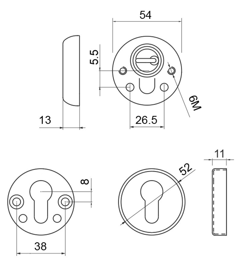 Протектор DISEC BD54 13 мм нержавіюча сталь матова (Італія) купить по ...