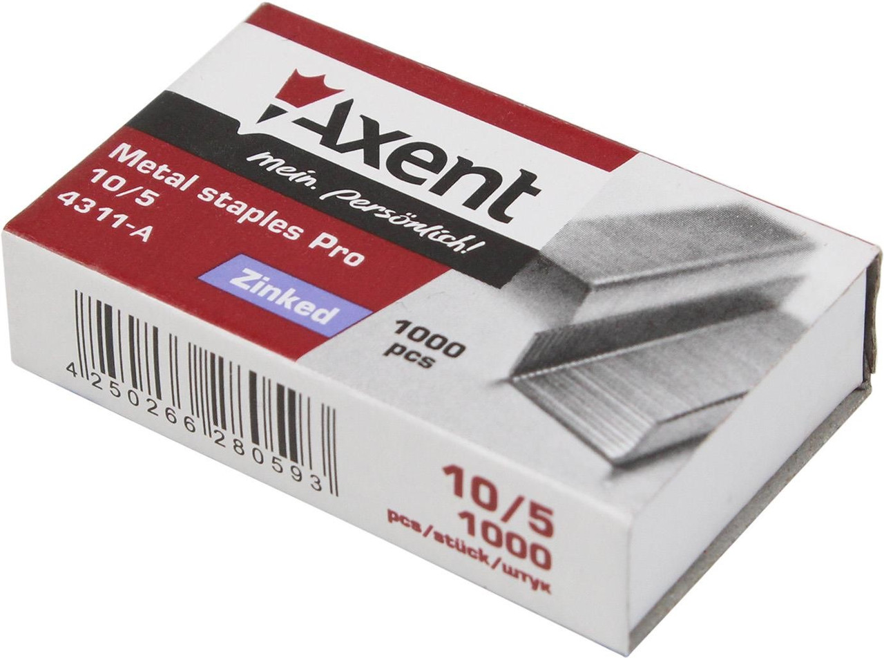 Скоби "Axent" №10/5 Pro (1000) №4311(20)(1000): продаж, ціна у Вінниці. Скоби для канцелярських ...