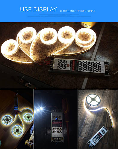 Блок питания LEDTech 12v 12,5а 150Вт "ultra thin" в алюминиевом корпусе. Гарантия 2 года (ID ...