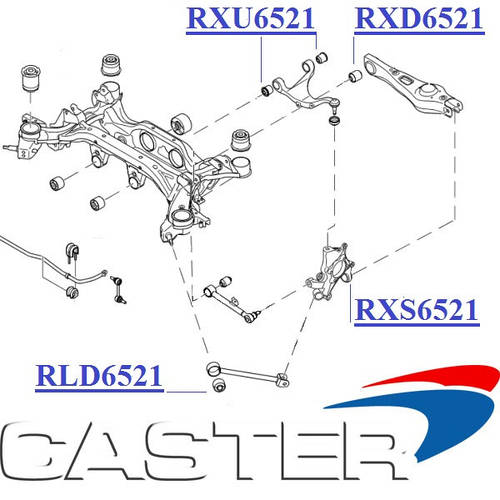 Полиуретановый сайлентблок заднего продольного рычага HYUNDAI ...
