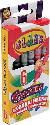 Крейда віск. "Class" №7601 6кольор. 8х90мм коло.(48), ціна 9.70 грн ...