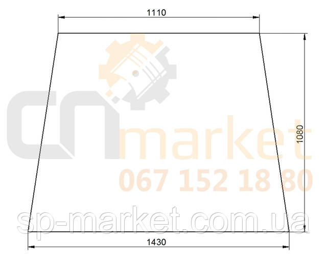 Скло лобове 3CX 827/30565, 827/30568 1999-2001 рік 3CX 4CX: продаж ...