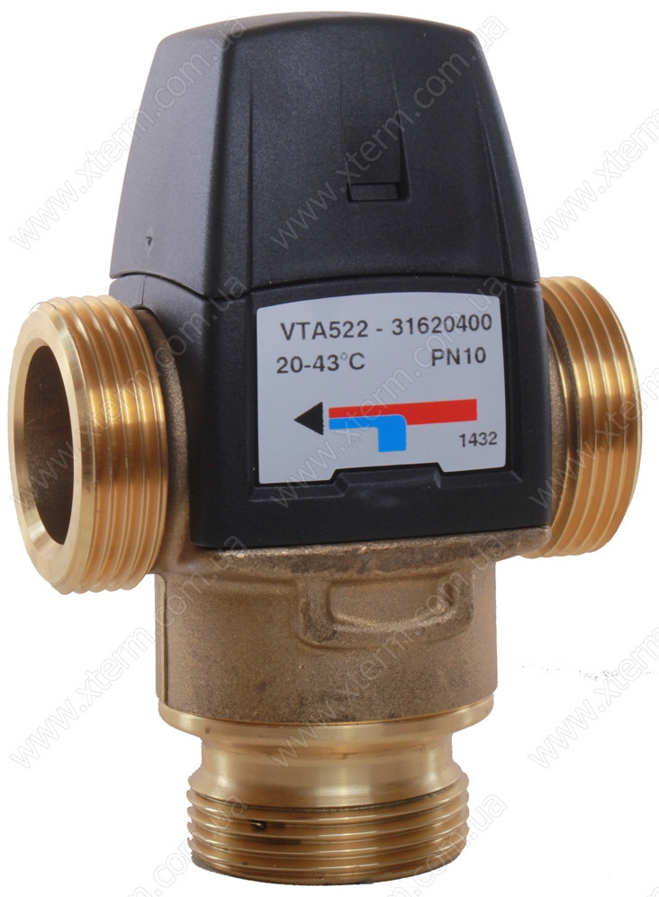 Термостатичний змішувальний клапан 1 1/4" ESBE VTA522 захист від опіків ...