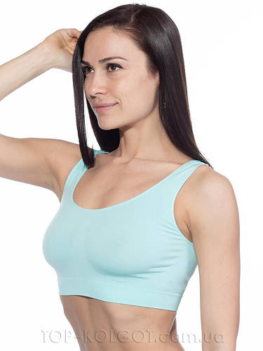 Бесшовный женский топик GIULIA Top Classic L/XL, TANAGER TURQUOISE (нежно-голубой) (ID ...