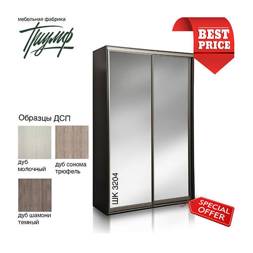 Купить Шкаф купе / модель ШК 3204 / размер 2000х600х2400, цена 13231 ...