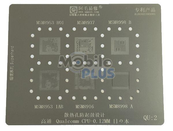 Трафарет BGA AMAOE QU:2 для Qualcomm MSM8953, MSM8937, MSM8998, MSM8953, MSM8916, MSM8998 ...