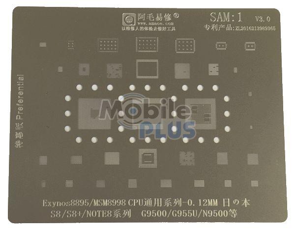 Трафарет BGA AMAOE SAM:1 для Samsung S8, S8+, Note 8, G950, G955, N950 ...